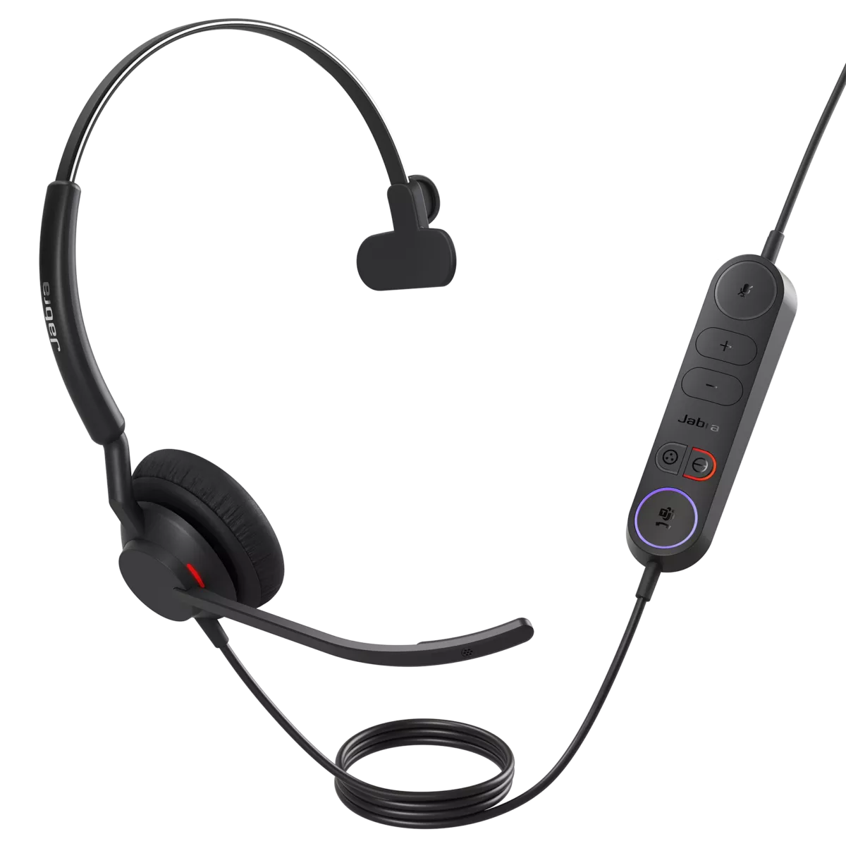 Jabra Engage 40 MS Headset Mono, Inline Link USB-C – Ideal Headsets