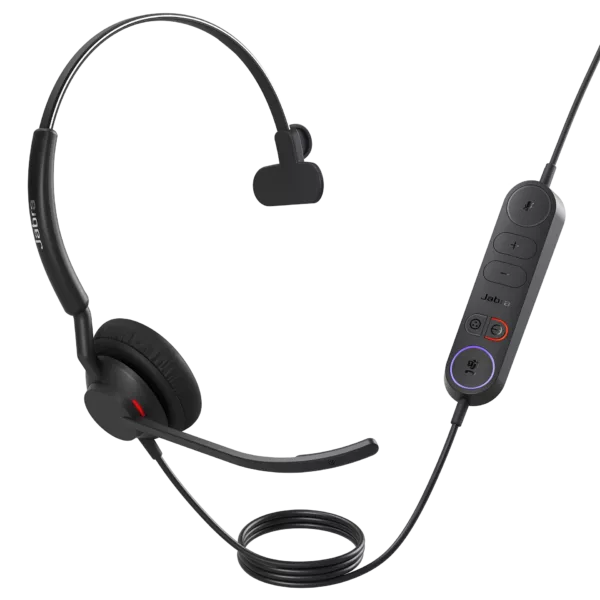 Jabra Engage 40 MS Headset Mono, Inline Link USB-C – Ideal Headsets