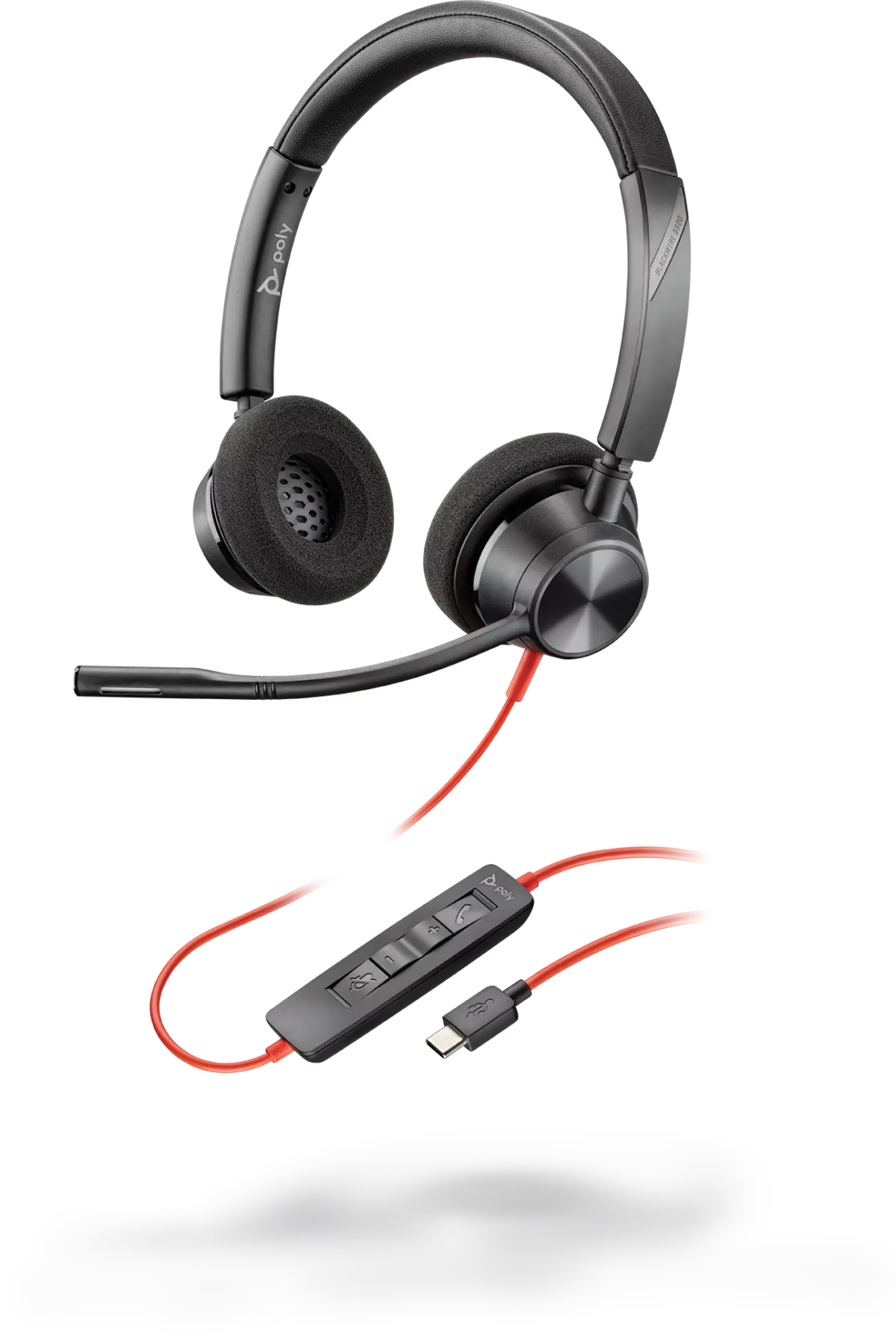 Plantronics HP Poly Blackwire 3320 Stereo Corded USB-C Headset – Ideal ...