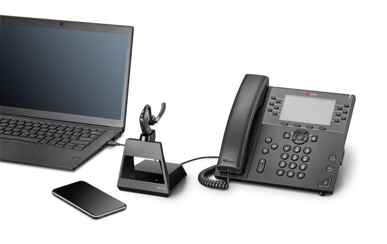 Plantronics HP Poly Voyager Office 5200 OTE Wireless MS Mono Headset W ...