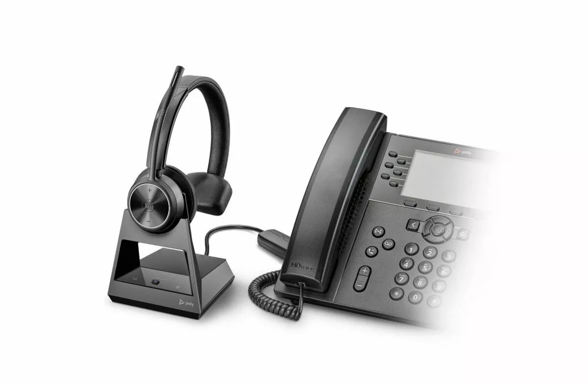 Plantronics HP Poly Savi Office 7310 Wireless MS Mono DECT Headset ...