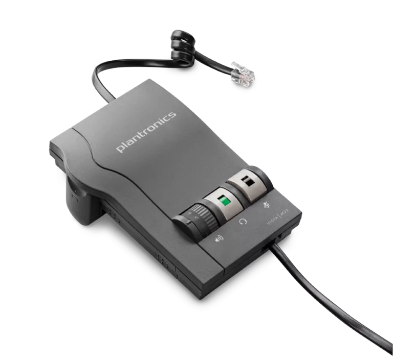 Plantronics/Poly M22 Universal Amplifier Wideband Audio – Ideal Headsets
