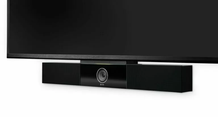 HP Poly Studio USB Video Sound Bar, 4K, 120 FOV, Stereo – Ideal Headsets
