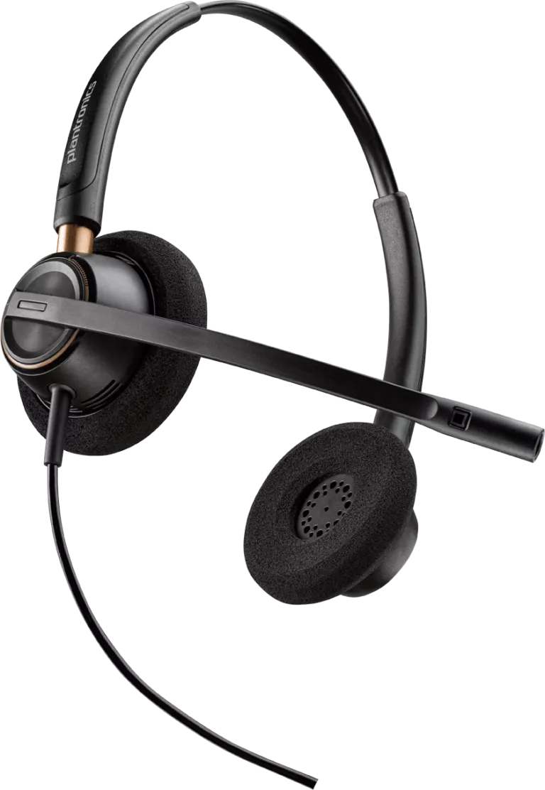Plantronics HP Poly HW520 EncorePro Corded Headset – Ideal Headsets
