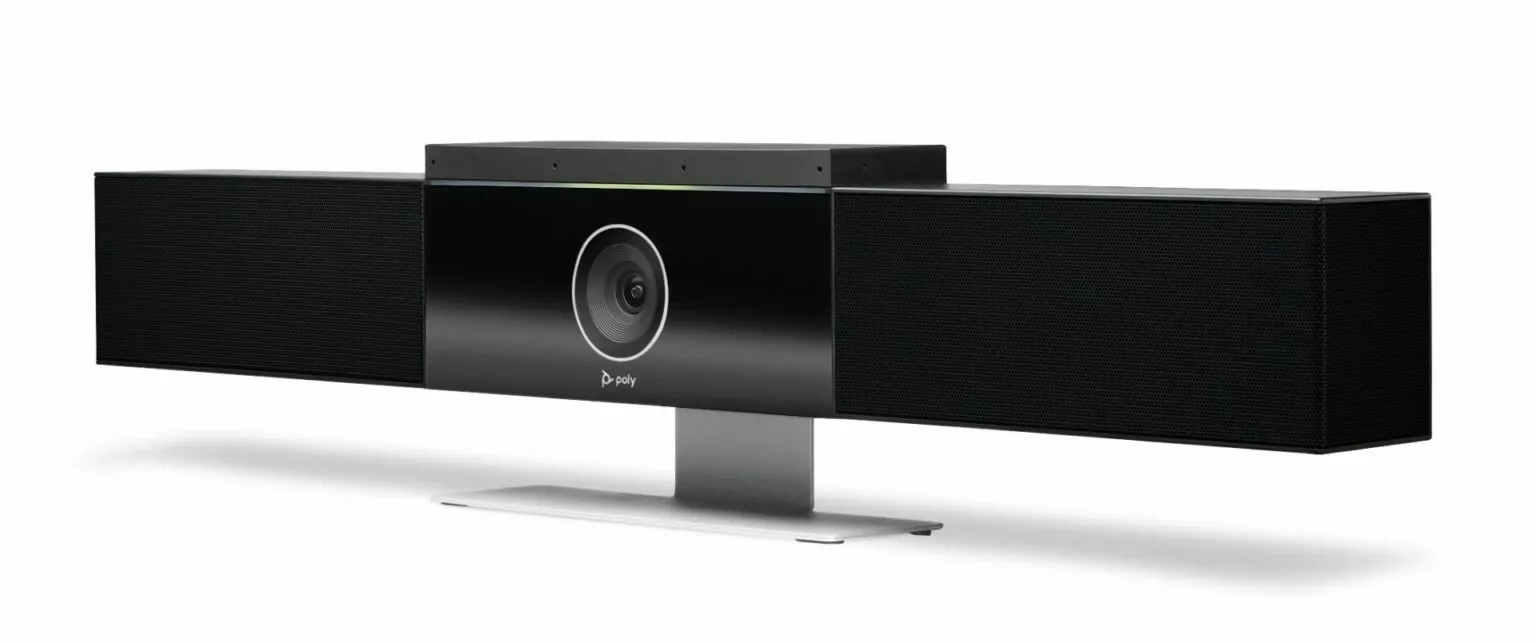 HP Poly Studio USB Video Sound Bar, 4K, 120 FOV, Stereo – Ideal Headsets