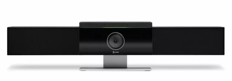 HP Poly Studio USB Video Sound Bar, 4K, 120 FOV, Stereo – Ideal Headsets