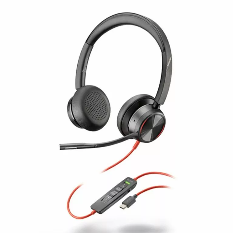Plantronics HP Poly Blackwire 8225 UC Stereo ANC Corded Headset USB-A ...