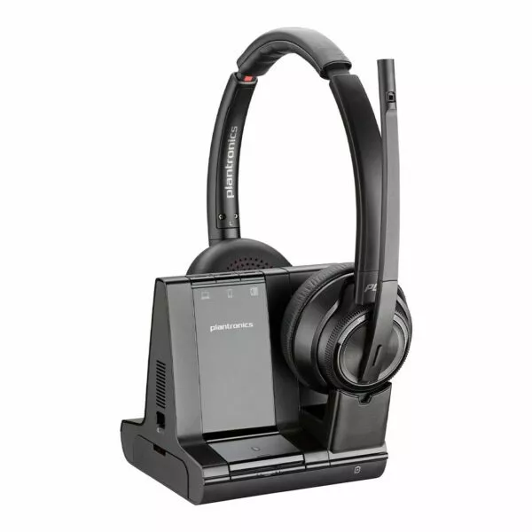 Plantronics HP Poly 8220 Office ANC Wireless UC Stereo DECT Headset, PC ...